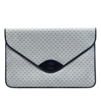 Gucci Pre-owned Coated Canvas Clutch - - Pre-owned - Damen - Grau - ONE SIZE