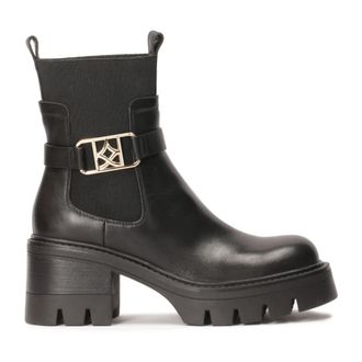 Kazar Slip-on Stiefel mit dekorativem abnehmbarem Riemen - - Shoes - Damen - Schwarzk - 38 EU