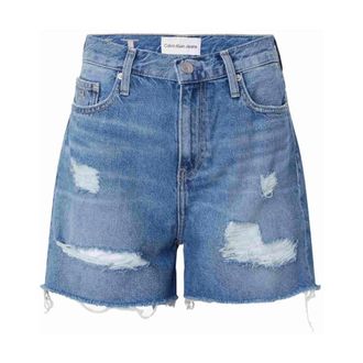Calvin Klein Klassische Denim Mom Shorts - - Shorts - Damen - Blau - W26