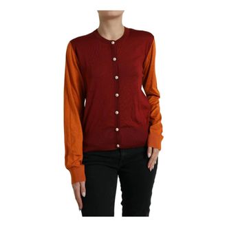 Dolce & Gabbana Femme, Pulls, Multicolore, Taille: 46 FR Cardigans