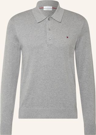 Tommy Hilfiger Strick-Poloshirt grau