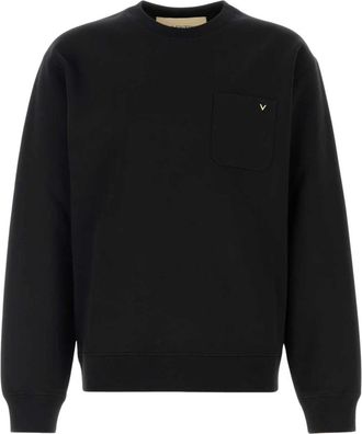 Valentino Garavani Homme, Sweatshirts et sweats &agrave; capuche, Noir, Taille: XL Jersey Felpa