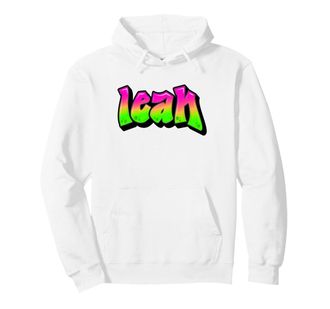 BDAZ Leah Graffiti Personalisierter Name Gr&uuml;n Rosa Frauen M&auml;dchen Pullover Hoodie