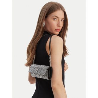 Pinko Handtasche PINKO Love Tiny Brids Wallet C AI 25-26 PCPL 103765 A20D Silberfarben