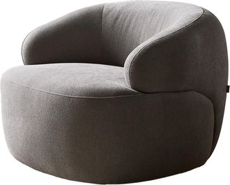 DELIFE Cocktailsessel Nova Strukturstoff Soft Grau 88x88 cm Loungesessel