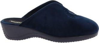 Valleverde Chaussons femme 26154 Bordeaux compens&eacute; en caoutchouc, bleu, 35 EU