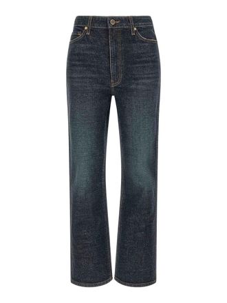 Khaite Schlagjeans - Blau