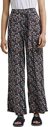 Esprit 061CC1B307 Pantalon, 403/Navy 4, 34/32 Femme