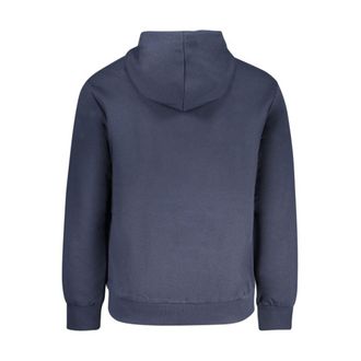 Timberland Logo-Embroidered Cotton Hoodie - Blue
