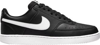 Nike Vision Low Sneaker f&uuml;r Herren, Leder (Schwarz/Wei&szlig;)