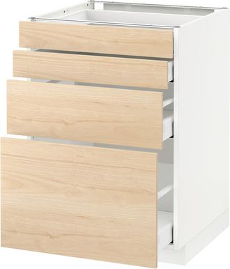IKEA METOD / MAXIMERA Unterschr., 4 Fronten/4 Schubladen