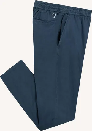 Faguo Pantalon lyocell bleu marine - DREUILLE