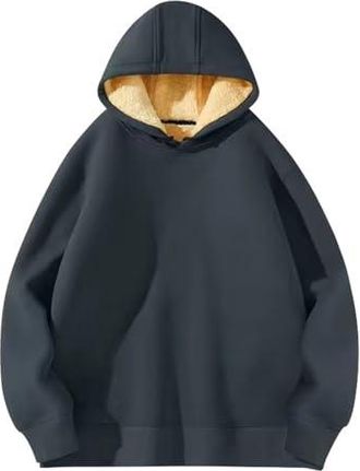 Generic Sweat a Capuche Homme Sweatshirt Hooded Sweats &agrave; Capuche Homme avec Doublure &Eacute;paissie en Polaire pour Protection Hivernale et Contre Le Vent