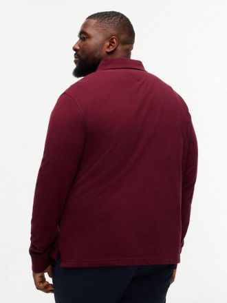 Tommy Hilfiger Big & Tall Langarm-Poloshirt BT-1985 REGULAR LONGSLEEVE Gro&szlig;e Gr&ouml;&szlig;en, Stretch-Pique