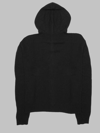 Rick Owens Cashmere Knit Hoodie - Black