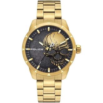 Police Neist Edelstahl Analoguhr - - Accessories - Herren - Gelb - ONE SIZE