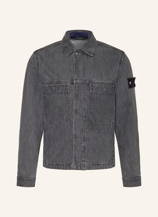 Stone Island Jeans-Overshirt Denim Project grau
