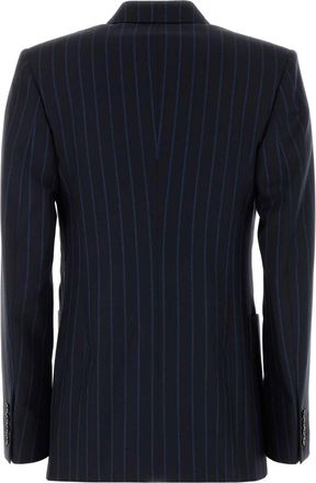 Givenchy Pinstriped Wool-Cashmere Blazer - Navy