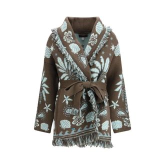 Alanui Femme, Pulls, Multicolore, Taille: 38 FR Cardigan en laine avec fermeture boutonn&eacute;e