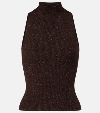 Brunello Cucinelli Top aus Rippstrick