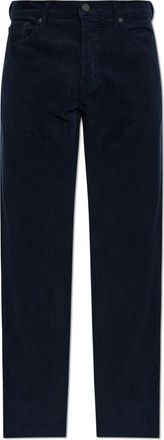 Tom Ford Pantalon Droit en Velours C&ocirc;tel&eacute; - Homme - Pantalons - Bleu - Taille: W32