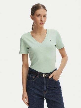 Tommy Hilfiger T-Shirt New Cody WW0WW40584 Gr&uuml;n Slim Fit