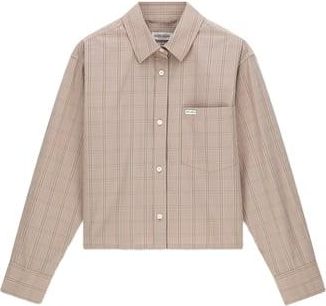 Guess Chemise courte &agrave; carreaux en coton