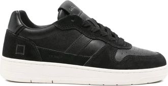 D.A.T.E. Sneakers aus Leder - Schwarz