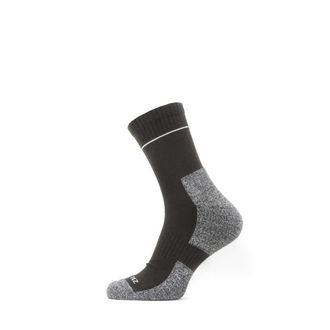 Sealskinz Solo Nicht Wasserdichte Schnell Trocknende Socken - Knöchellang, Schwarz/Grau, XL