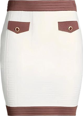 Fracomina Gonna a tubino Fantasia logo - - Skirts - Damen - Wei&szlig; - M