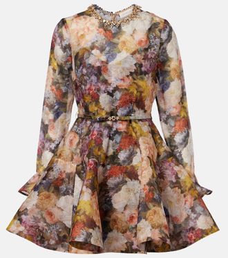 Zimmermann Robe Alchemy en lin et soie
