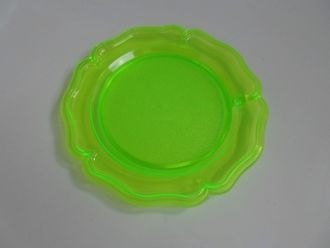 Kimmel 6 St&uuml;ck Tischuntersetzer Getr&auml;nkeuntersetzer f&uuml;r Flaschen und Gl&auml;ser f&uuml;r Tisch und Party, Mehrweggeschirr, Farbe transparent gr&uuml;n