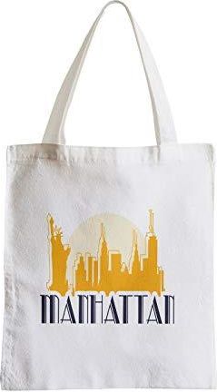 Fabulous Grand Sac Shopping Plage Etudiant Manhattan New York Etats-Unis Luxe Vintage Style