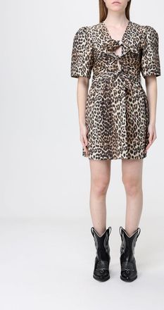 Ganni Robe GANNI Femme couleur Marron