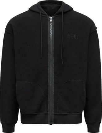 Maison Margiela Veste &agrave; capuche en coton - Homme - Sweatshirts et sweats &agrave; capuche - Noir - Taille: M