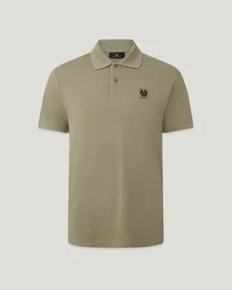 Belstaff Polo Belstaff Pour Homme Cotton Pique Vert Arm&eacute;e 2xl
