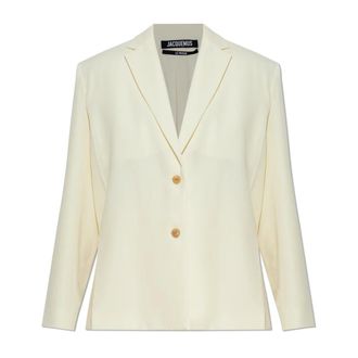 Jacquemus Femme, Vestes, Jaune, Taille: 38 FR Carree Blazer