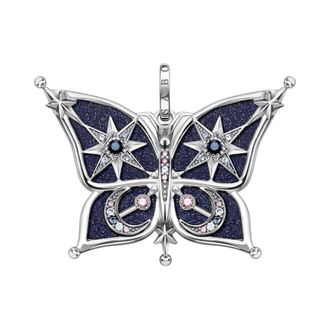 Thomas Sabo Thomas Sabo - Butterfly Pendant Star & Moon - Femme - Accessoires - Bleu - Taille: ONE Size