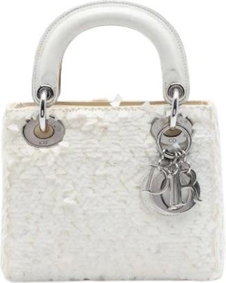 Dior Pre-owned Lady Dior - Femme - Pre-owned - Blanc - Taille: ONE Size