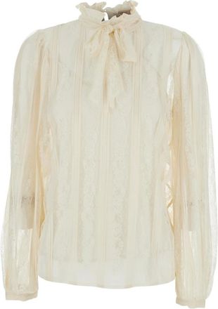 Twinset Femme, Blouses et Chemises, Blanc, Taille: 36 FR Bluse