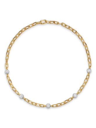 David Yurman collier DY Madison en or 18ct pav&eacute; de diamants (6 mm)