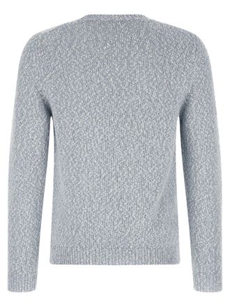 Zanone Two-Tone Knit Cotton Sweater - Gray