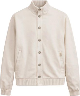 Fay Homme, Vestes, Blanc, Taille: S Cotton Cardigan