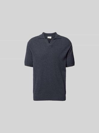 Closed Regular Fit Poloshirt in Strick-Optik