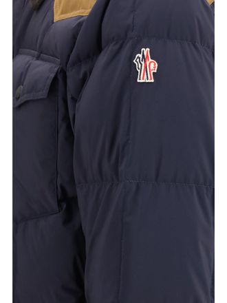 Moncler Color-Block Down Insulated Down Jacket - Navy