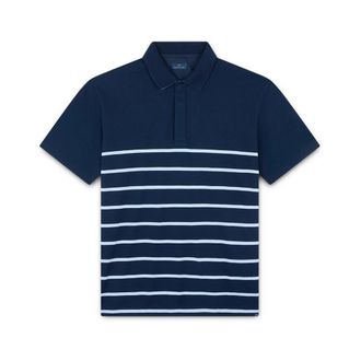 Paul & Shark Homme, Tops, Bleu, Taille: L Polo Frais en Coton avec D&eacute;tails en Lin