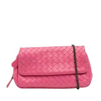 Bottega Veneta Pre-owned Gewebte Leder Umh&auml;ngetasche - - Pre-owned - Damen - Rosa - ONE SIZE