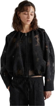 Meimeij Femme, Vestes, Noir, Taille: 38 FR M6Er00 Veste en dentelle