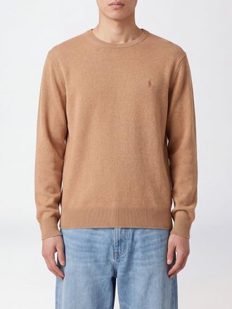 Polo Ralph Lauren Pull &agrave; col rond en pure laine avec logo Pony brod&eacute;