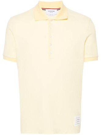 Thom Browne polo en maille à détail 4 bandes signature - Jaune